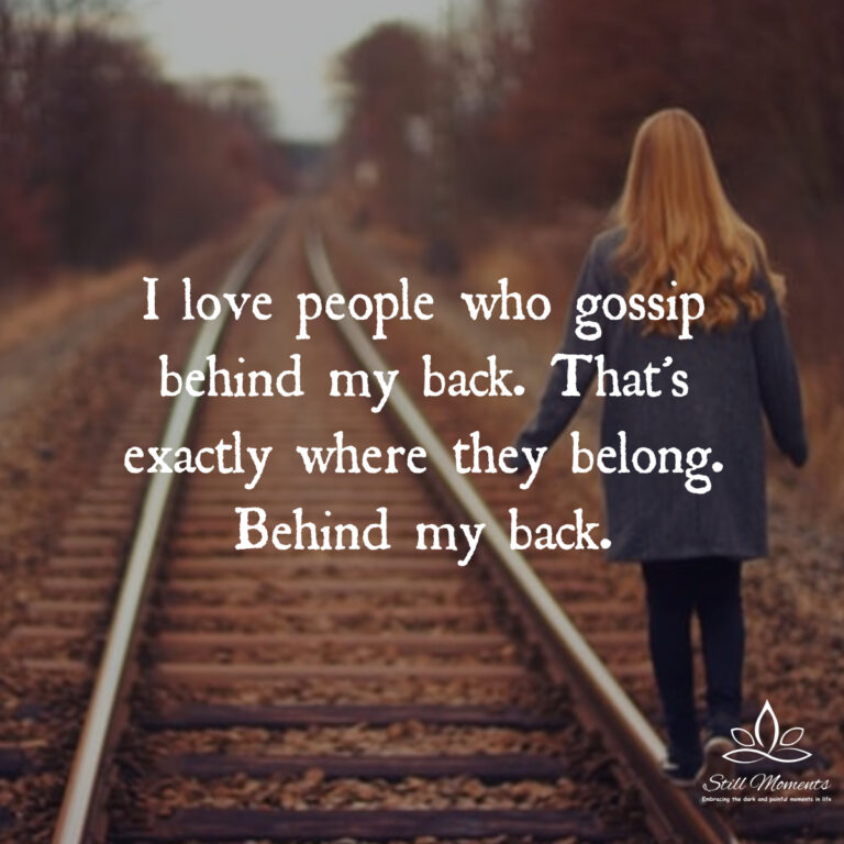 People Who Gossip Behind My Back - Still Moments