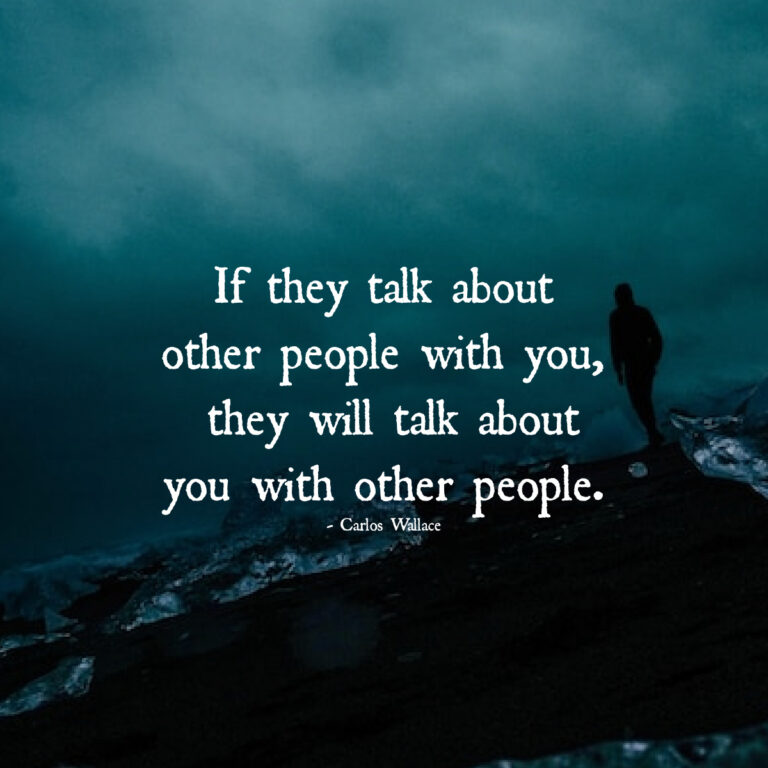 If They Talk About Other People With You… - Still Moments